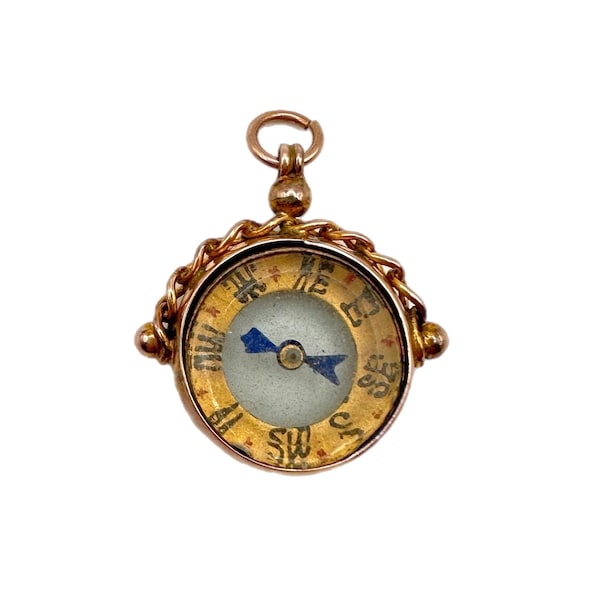 Compass Charm - Etsy