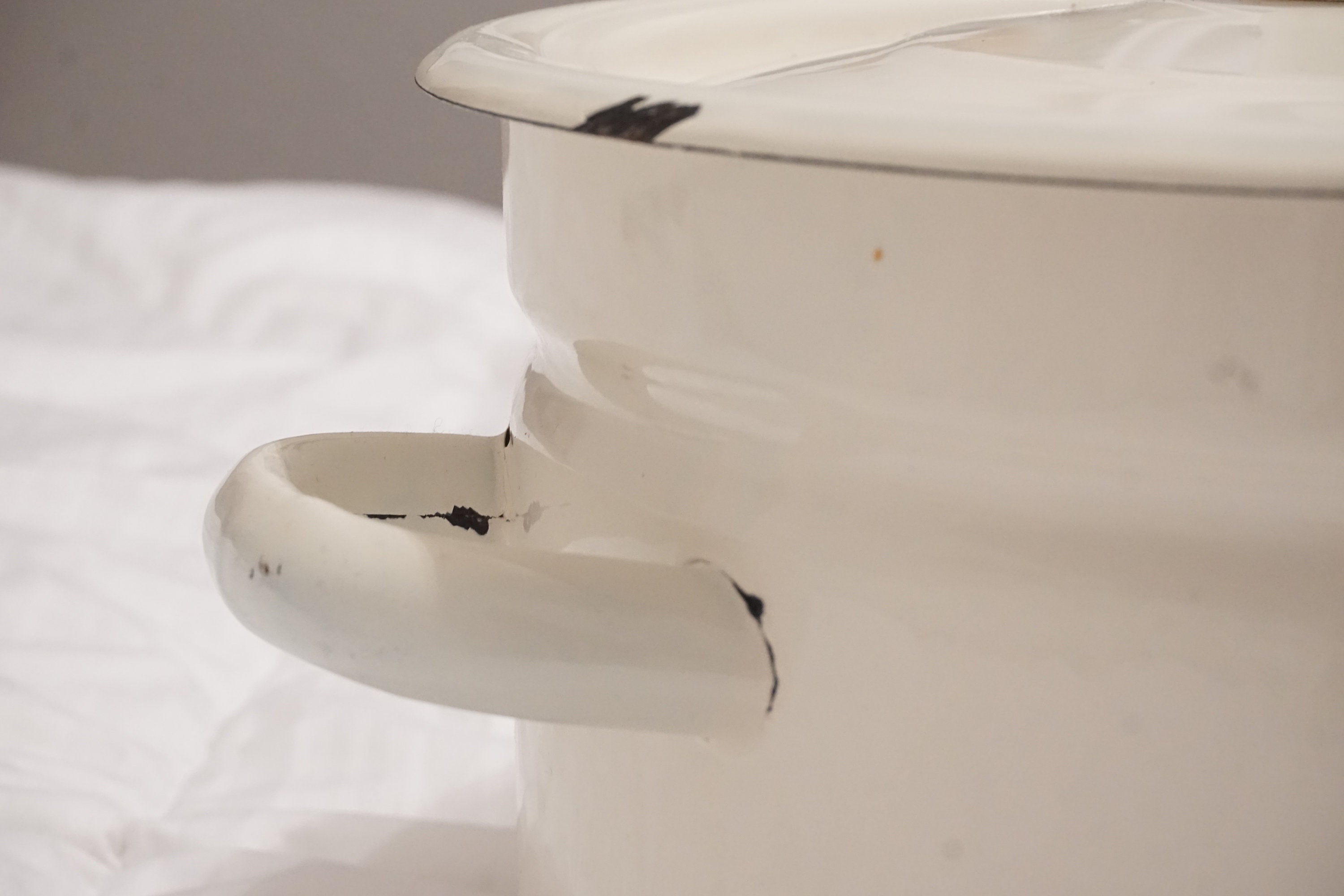 Old Stock 9litre Large Enamel Pot Vintage 1990s Enamelware Beige ...