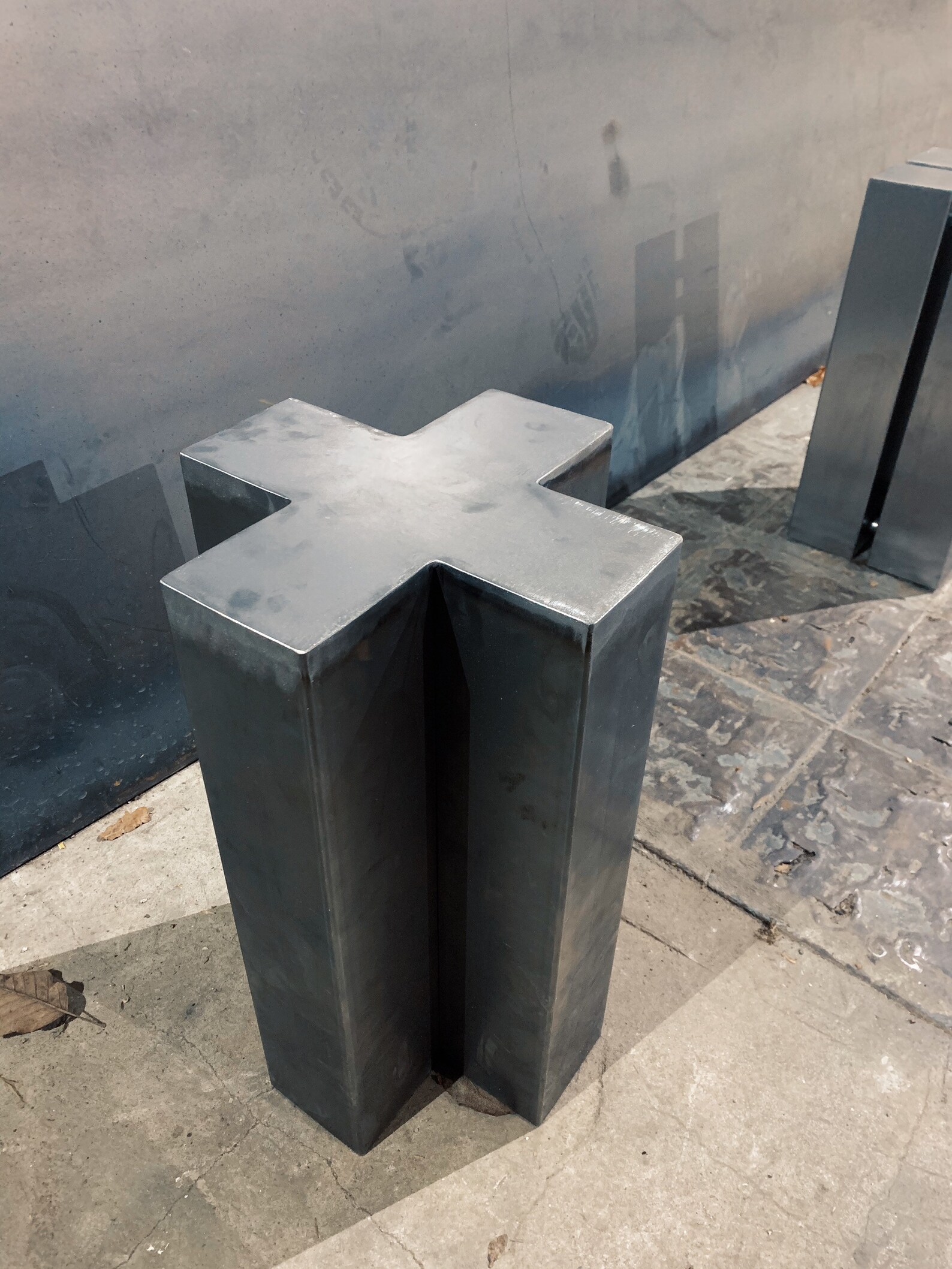 Metal Plinth Table Ornament Table Industrial Table Personal Drinks ...