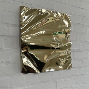 Brass Sculptures Metal Art Brass Mirror Brass Sculpture Distorted ...