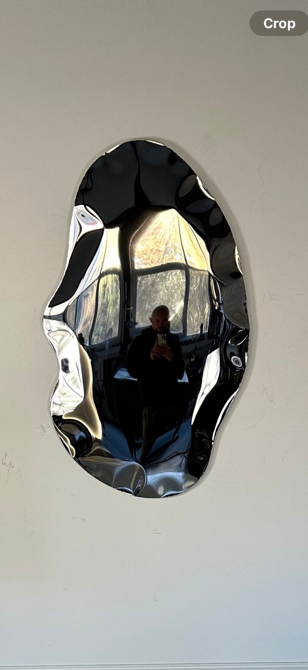 Puddle Mirror Sculpture Convex Mirror Corvex Mirror Chrome - Etsy