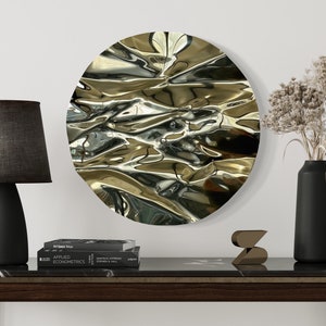 Brass Sculpture - Metal Art - Brass Mirror - Brass Sculpture - Circular ...