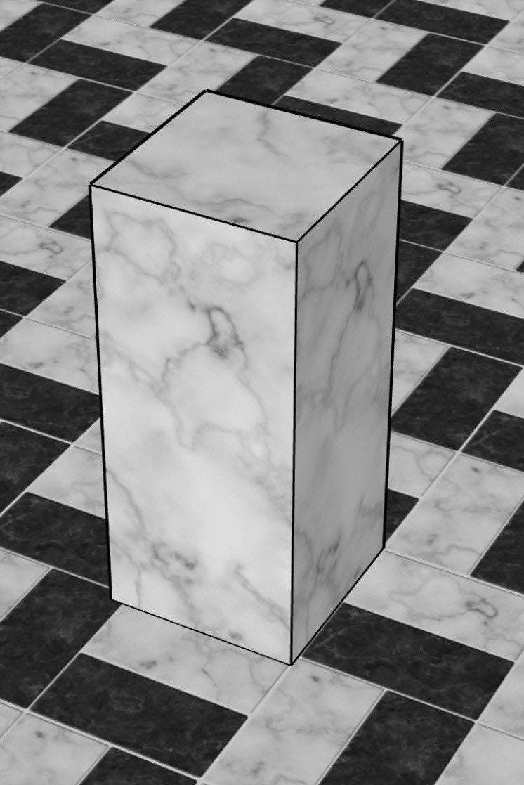 Marble Plinth Table Bespoke Plinth Table Side Table Contemporary ...