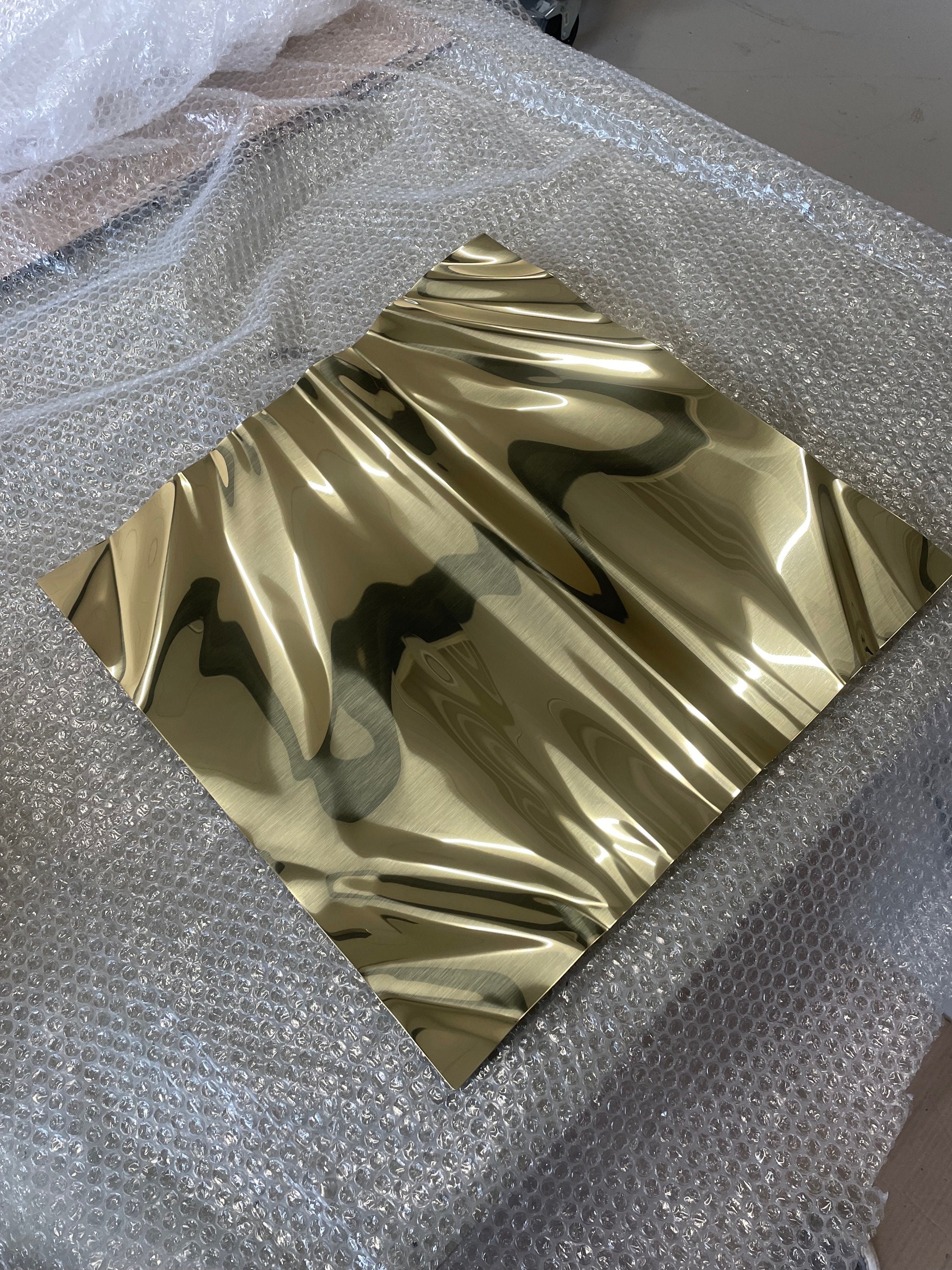 Brass Sculpture Wall Art Brass Mirror Lucid Mirror Distorted Mirror ...