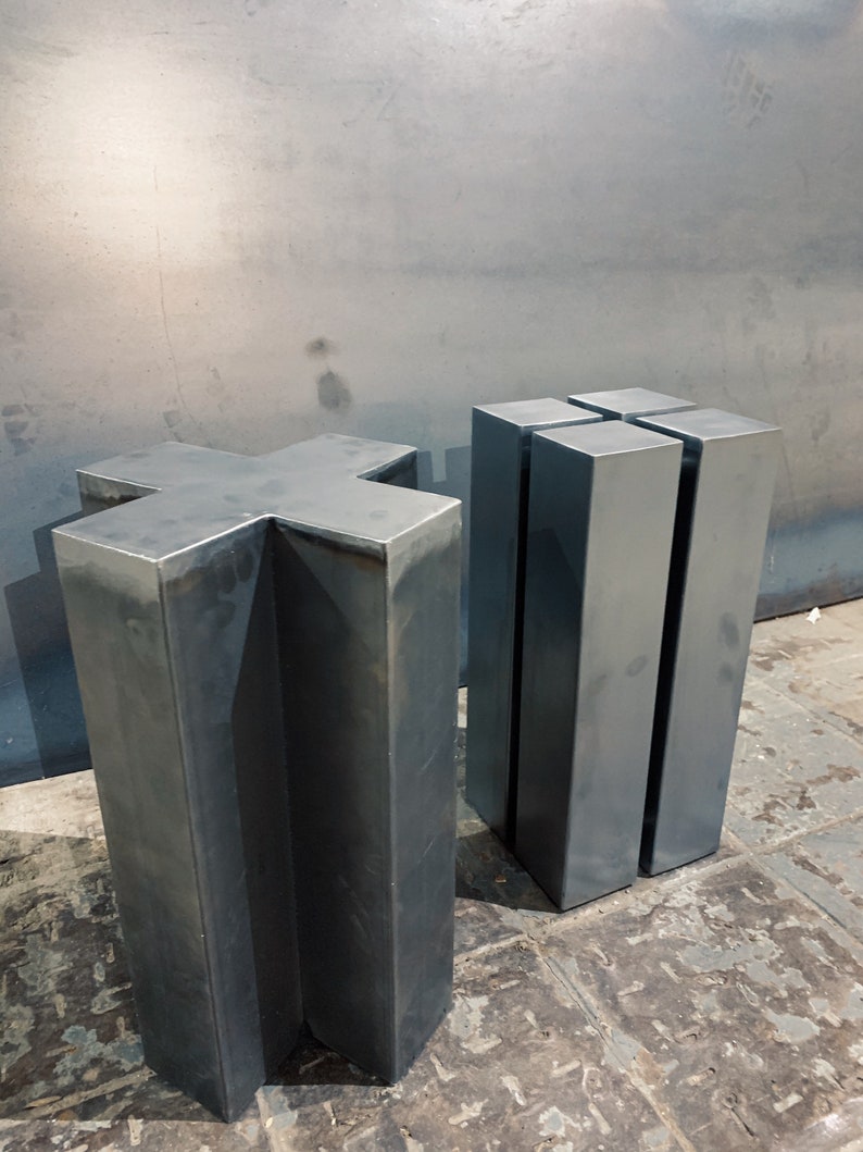 Metal Plinth Table Ornament Table Industrial Table Personal Drinks ...