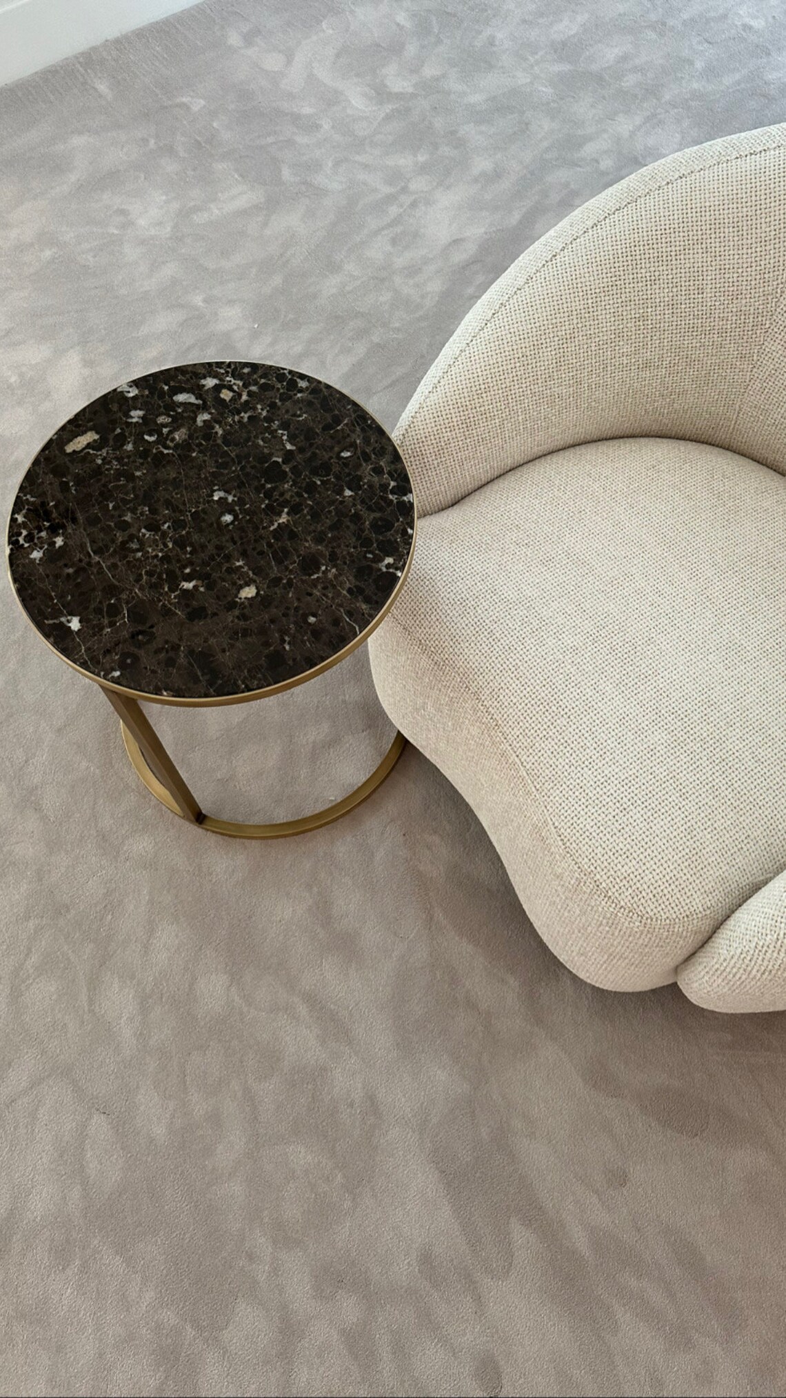 Brass Side Table Luxury Side Table Round Marble Table - Etsy