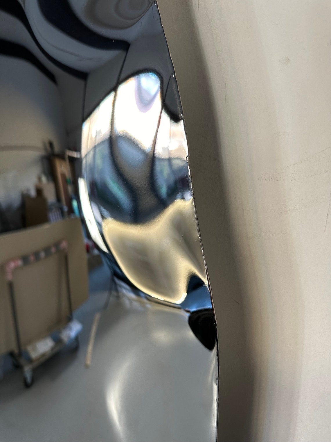 Puddle Mirror, Sculpture , Convex Mirror Corvex Mirror, Chrome Mirror ...