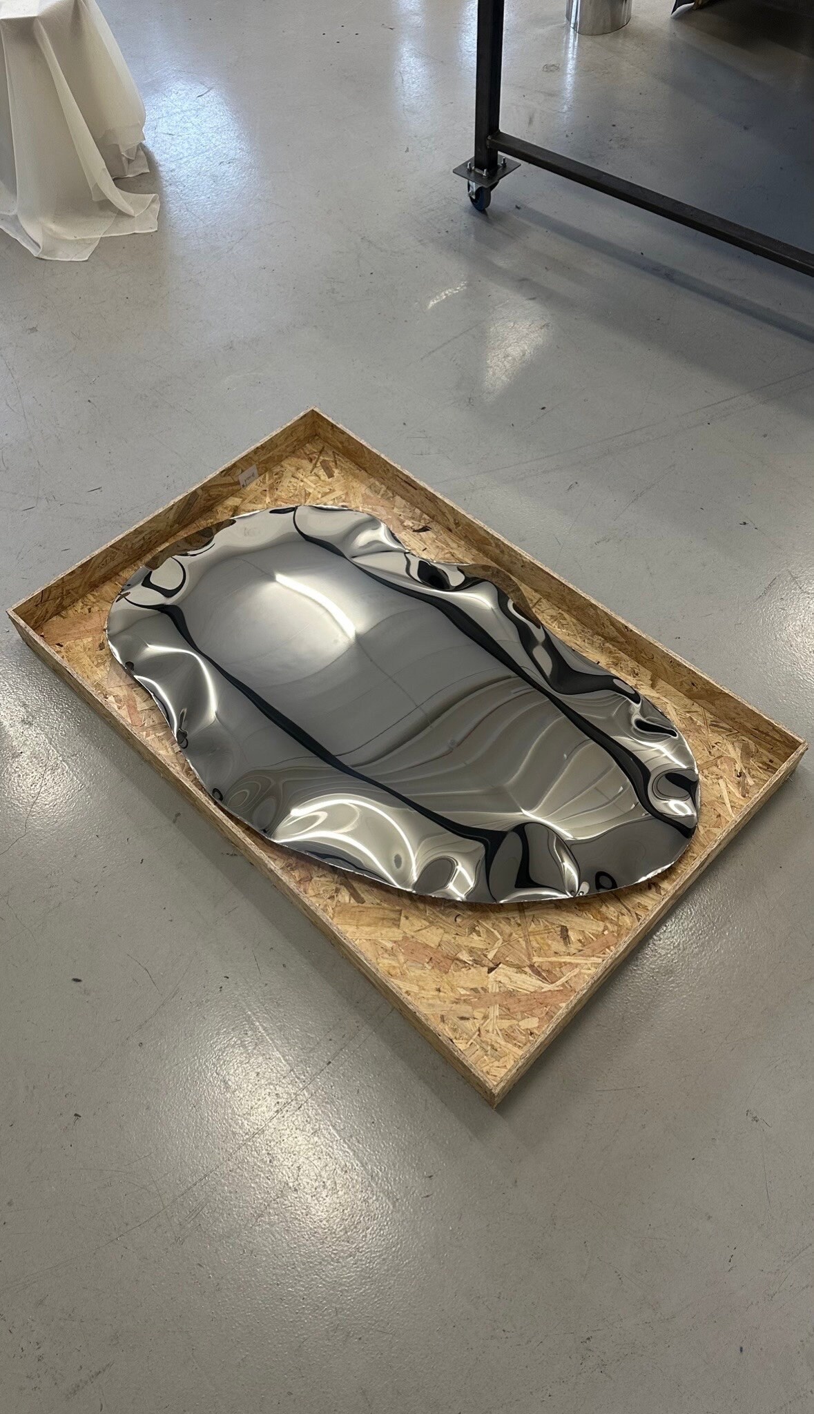 Chrome Balloon Mirror Wall Sculpture by Piers Henry - Signed Metal Art ...