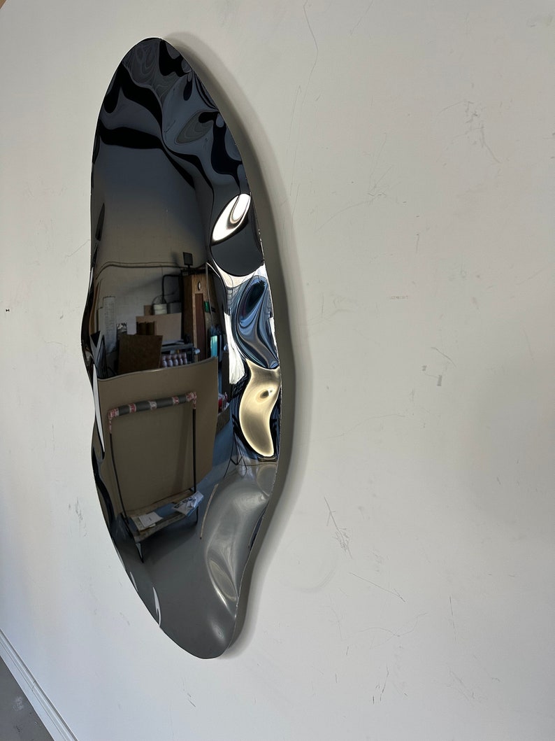 Puddle Mirror, Sculpture , Convex Mirror Corvex Mirror, Chrome Mirror ...