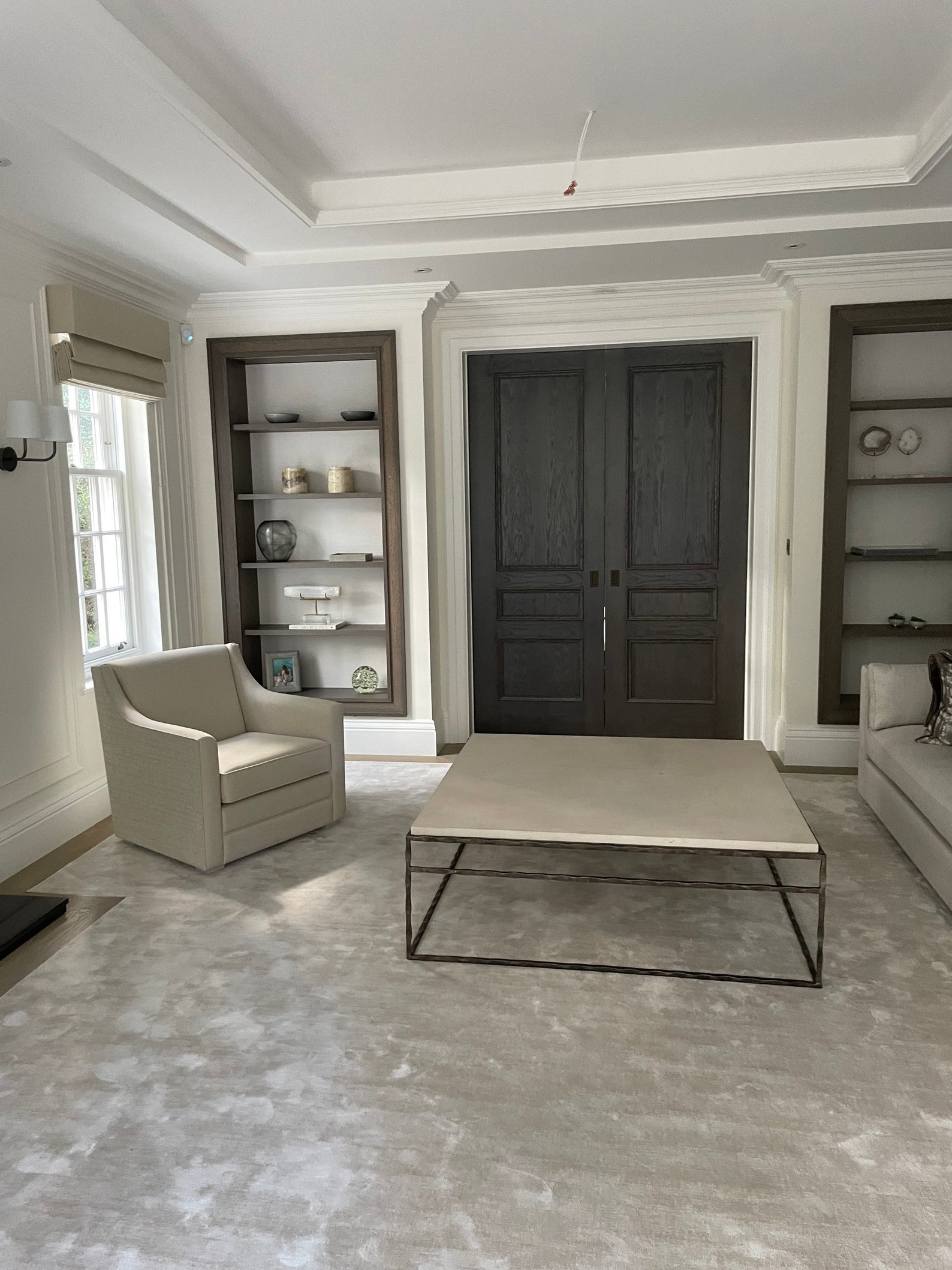 Forged Metal Coffee Table, Metal Table, Marble Table, Forged Steel ...