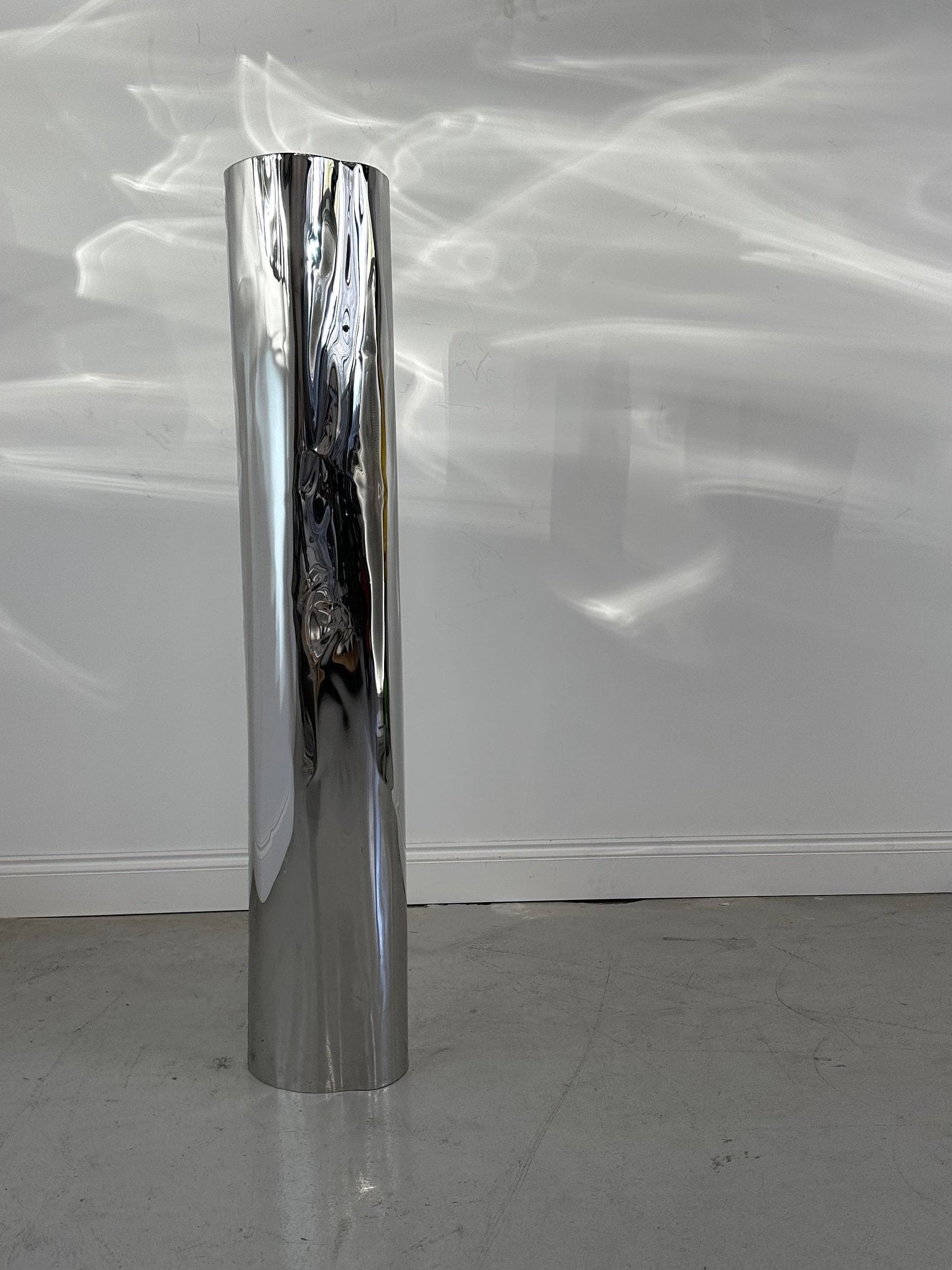 Metal Floor Sculpture. Garden Sculpture, Stand Alone Sculpture. Chrome ...