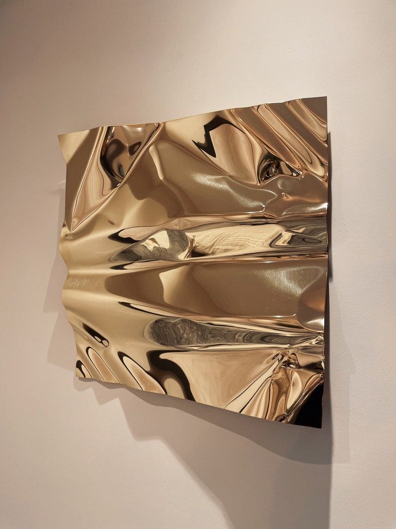 Brass Sculptures Metal Art Brass Mirror Brass Sculpture Distorted ...