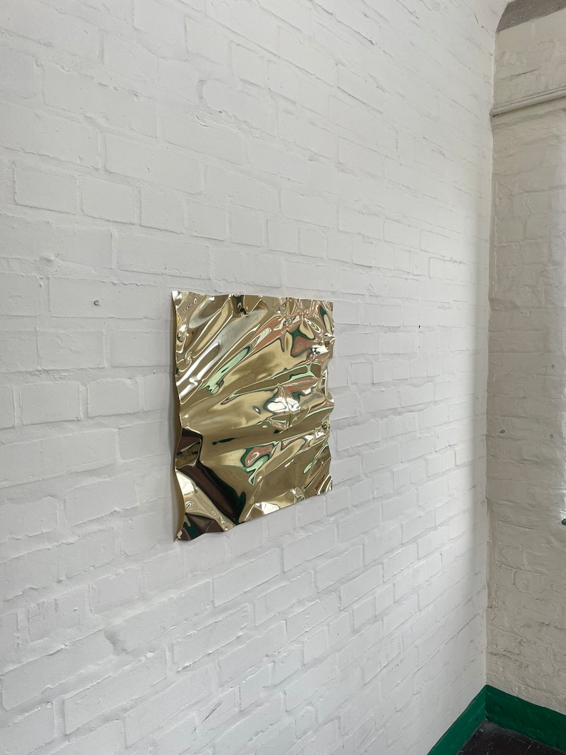 Brass Sculptures Metal Art Brass Mirror Brass Sculpture Distorted ...