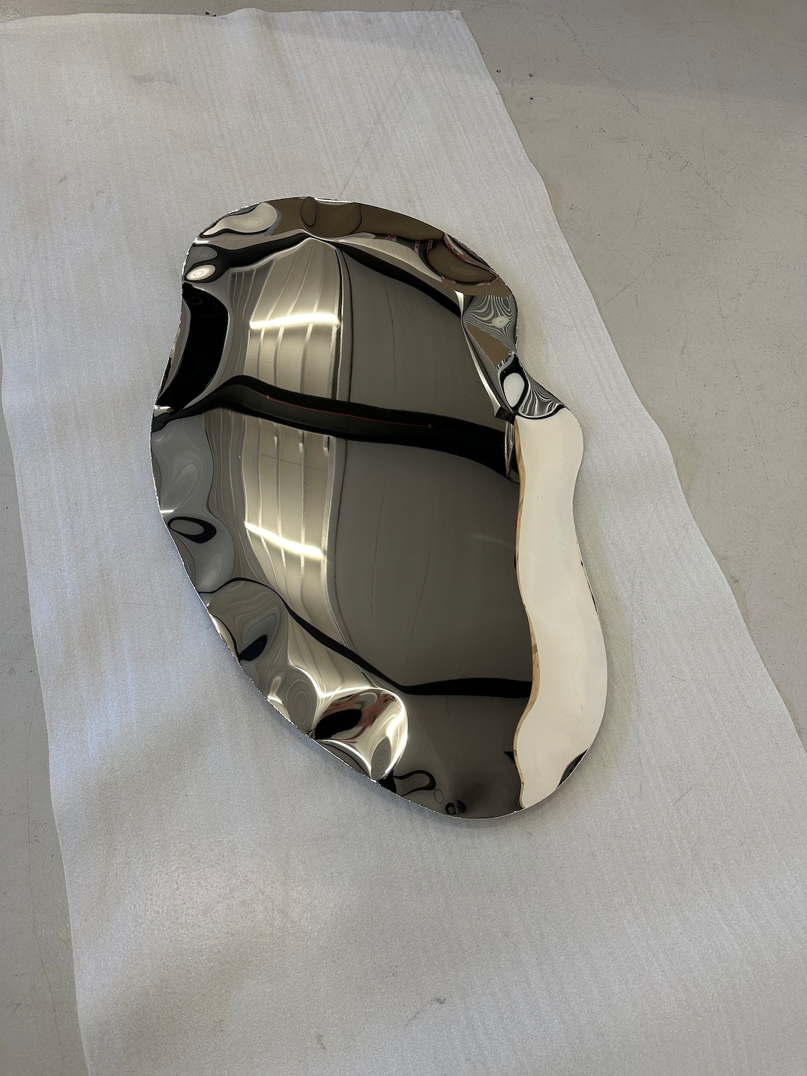 Puddle Mirror, Sculpture , Convex Mirror Corvex Mirror, Chrome Mirror ...