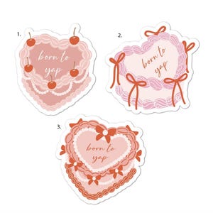 Born to Yap Sticker - Water Bottle Sticker - Laptop Sticker - Cute ...