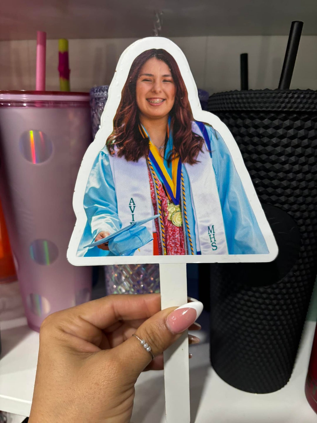 Graduation Fan - Grad Fan - Graduate Fan - Class of 2024 - Face on a ...