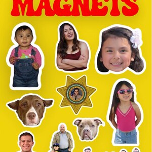 Face Magnets - Photo Magnet - Personalized Face Magnet - Face Picture ...