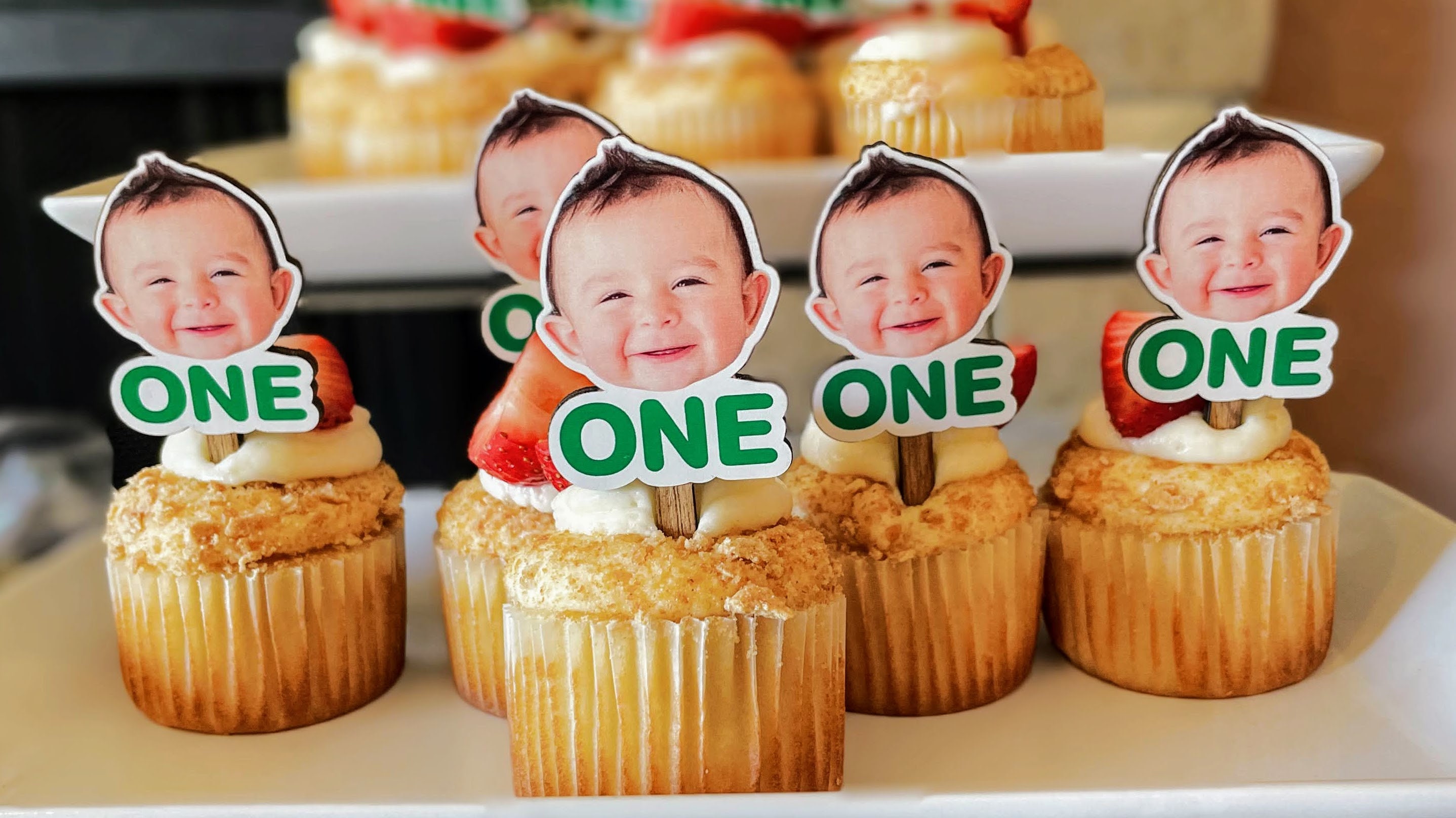 Custom Face Cupcake Toppers Photo Cupcake Toppers - Etsy
