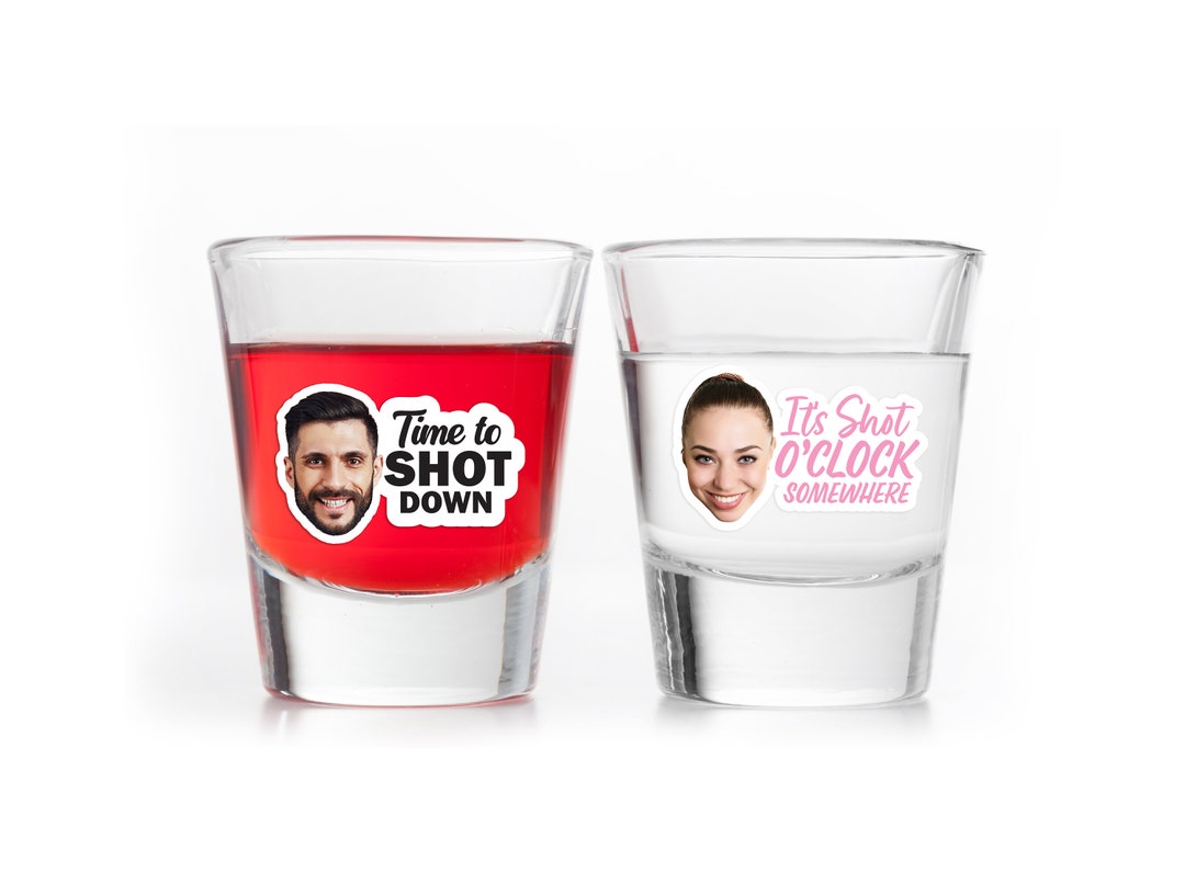 Shot Face Stickers - Stickers for Shot Glasses - STICKERS ONLY! - 21st ...
