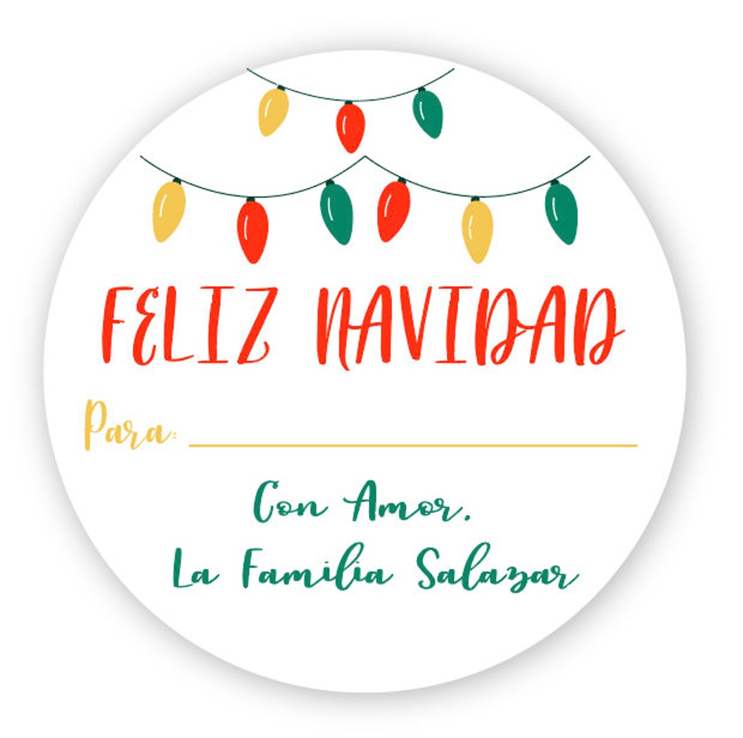 Feliz Navidad Stickers Feliz Navidad Pegantinas Christmas Stickers ...