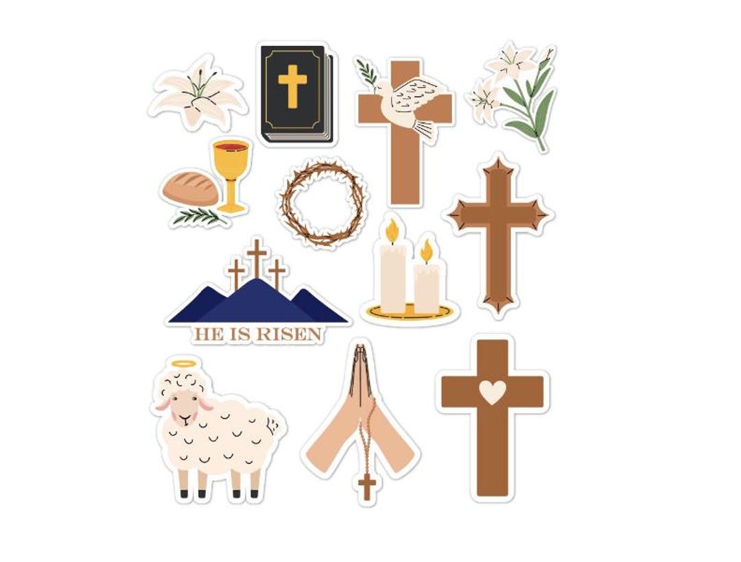 Resurrection Sticker - Jesus Sticker - Christian Sticker - Bible ...