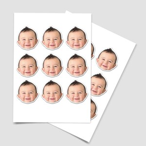 Birthday Hat Stickers - Custom Face Stickers - Personalized Face ...