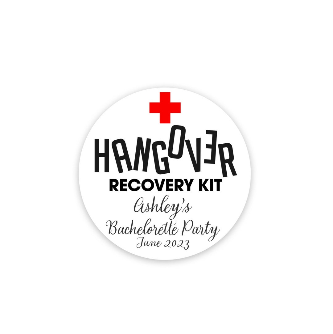 Hangover Kit Stickers - Hangover Recovery Kit Stickers - Survival Kit ...