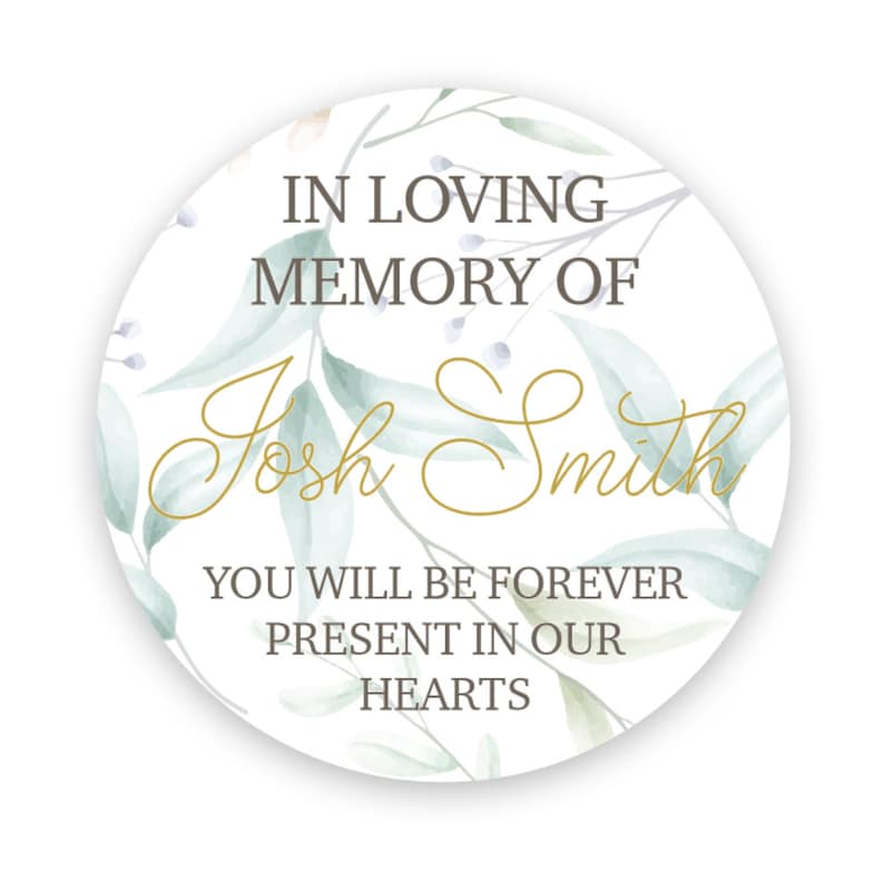 Memorial Stickers - in Loving Memory of - Custom Stickers ...