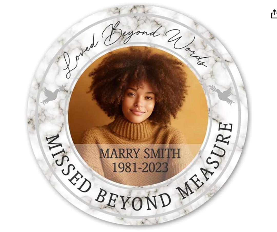 Memorial Stickers - in Loving Memory of - Custom Stickers ...