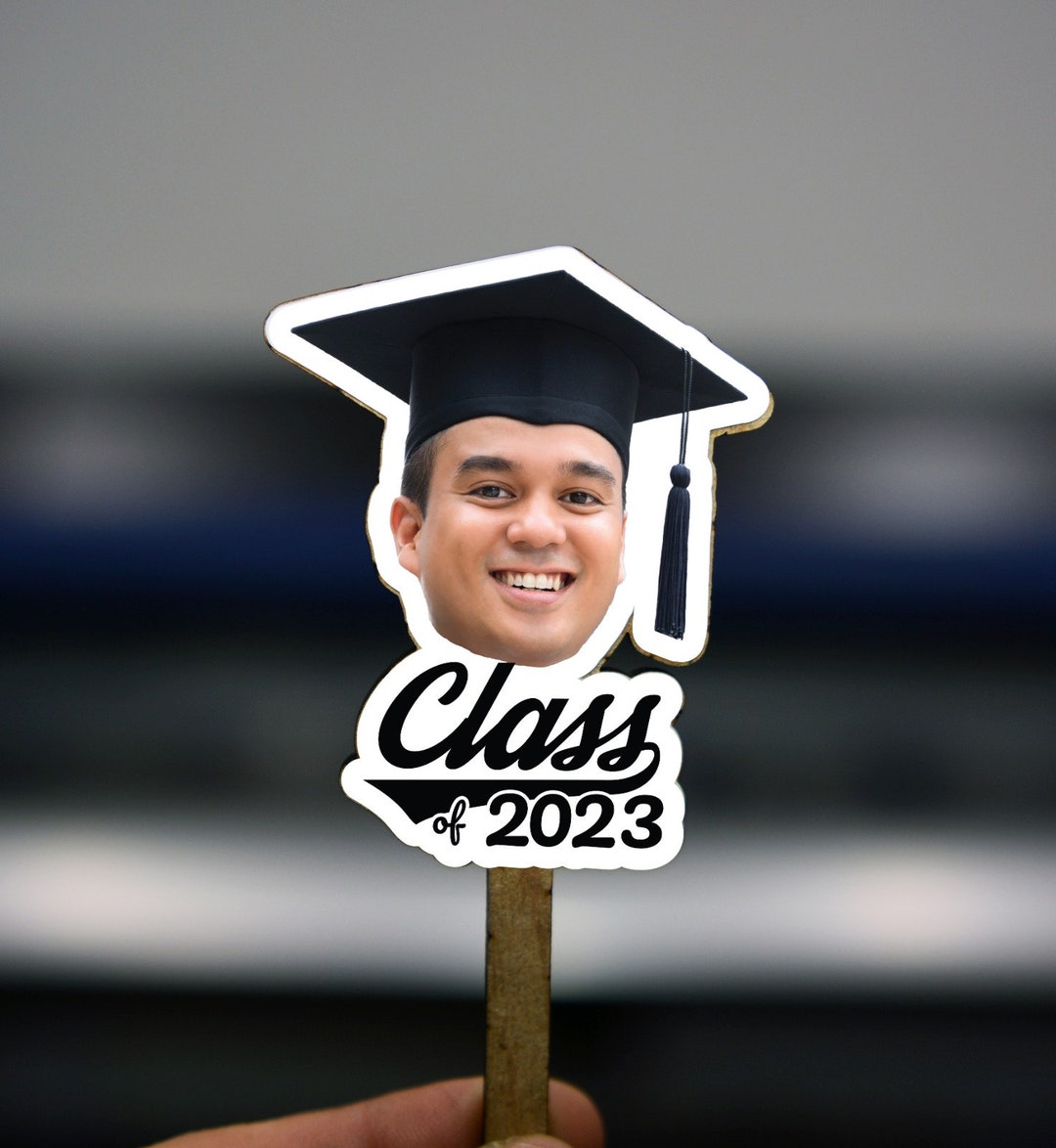 Graduation Cupcake Toppers - Class of 2023 - Graduation Photo Cupcake ...