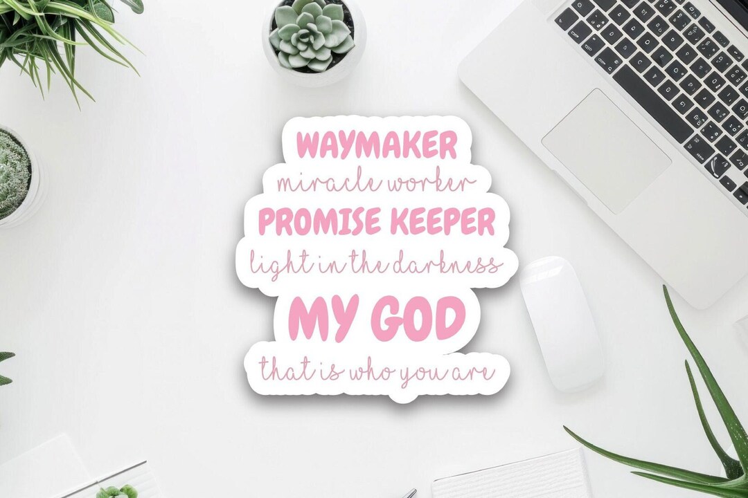 Waymaker Sticker - Christian Stickers - Jesus Stickers - Bible Stickers ...