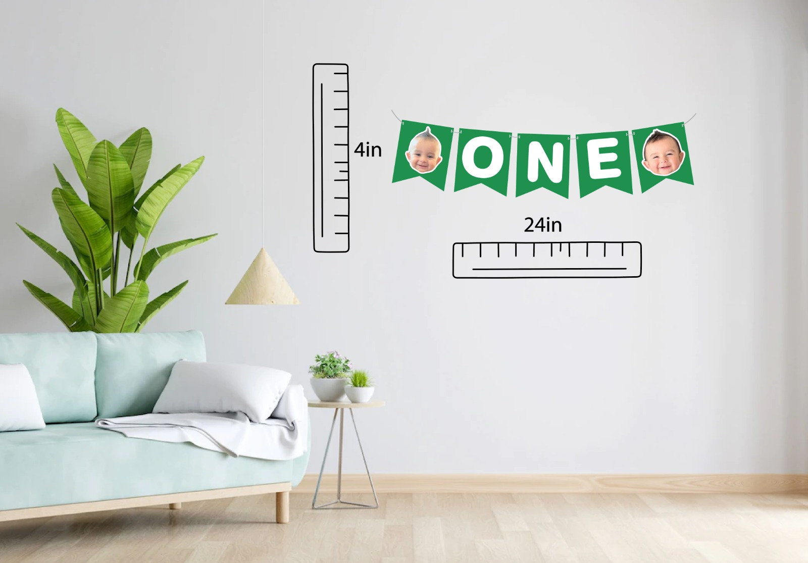 Birthday Banner Custom Banner One Banner First Birthday - Etsy