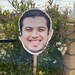 Big Head on a Stick Head Cutout Face on a Stick Graduation Face Fan Big ...