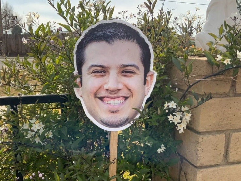 Big Head on a Stick Head Cutout Face on a Stick - Etsy