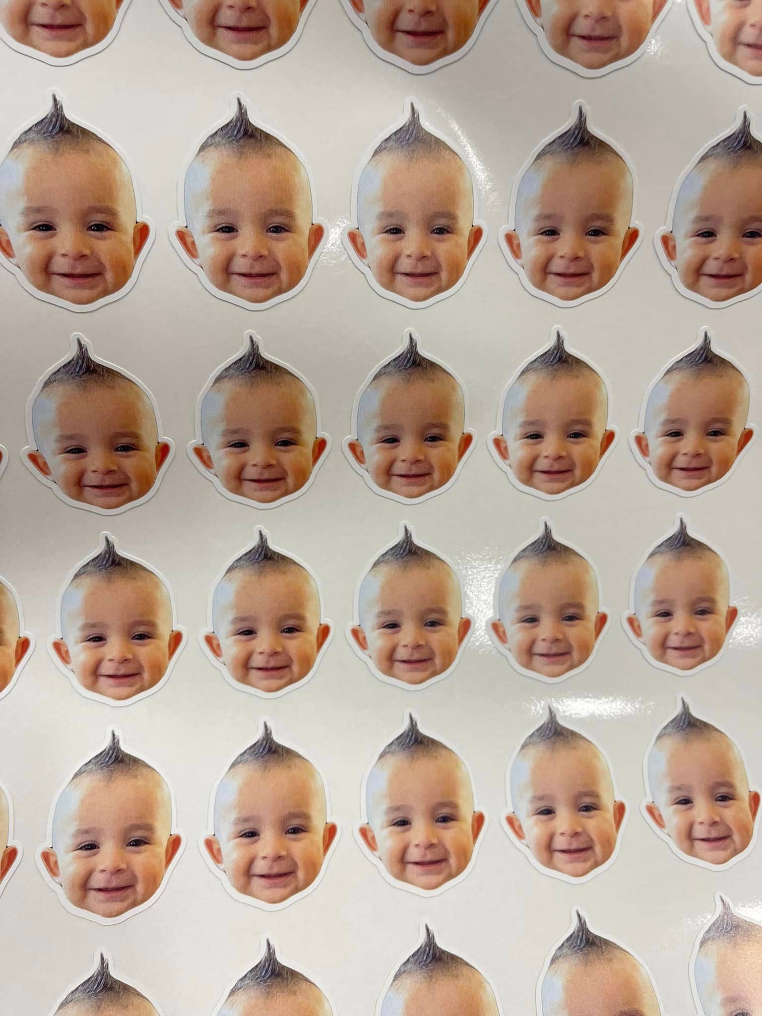 Face Stickers Personalized Face Stickers Baby Stickers - Etsy
