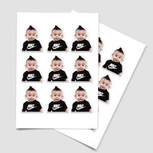 Custom Face Stickers - Personalized Face Stickers - Baby Stickers ...