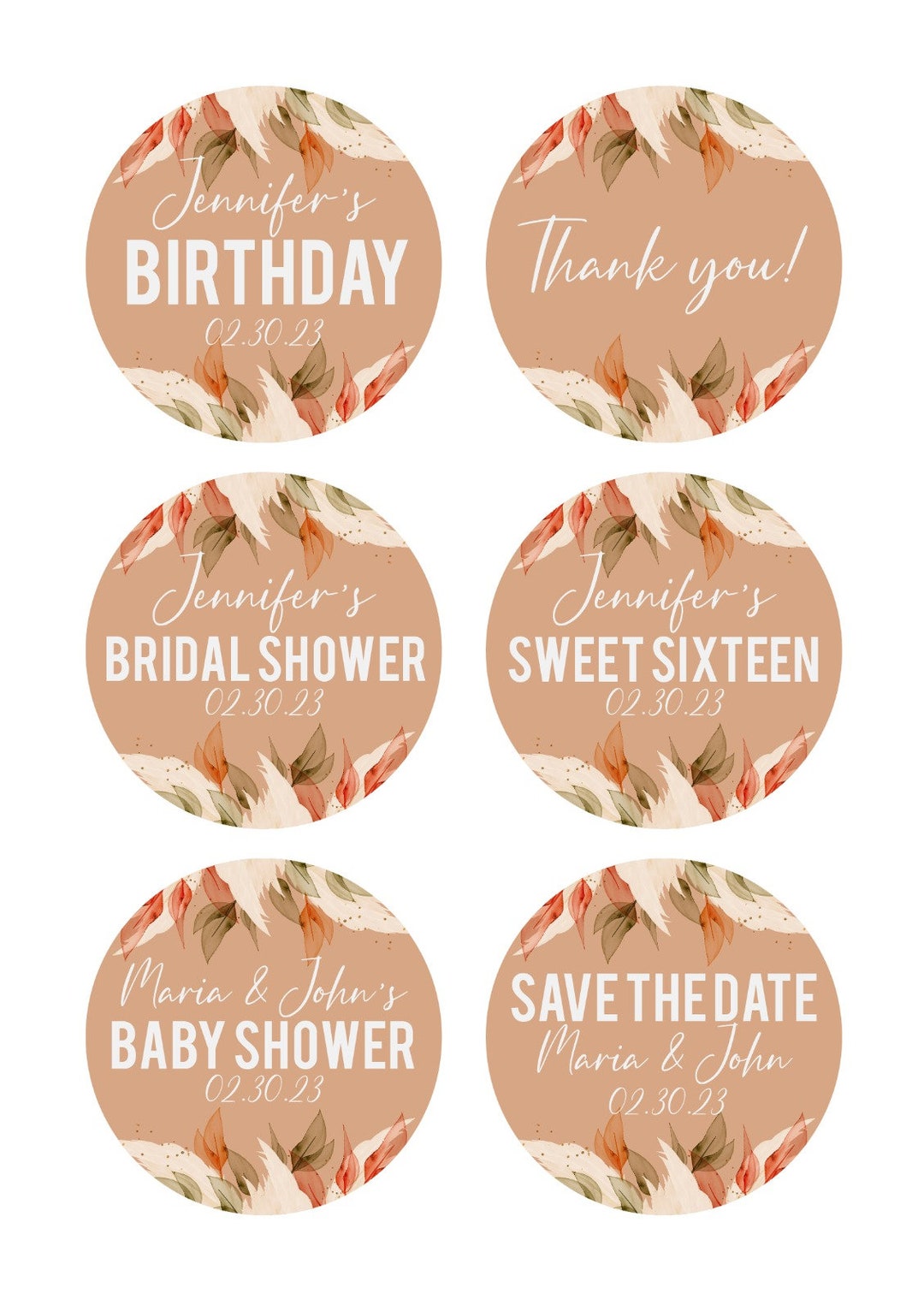 Save the Date Stickers - Baby Shower Stickers Xv Stickers Sweet Sixteen ...