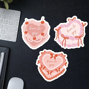 Born to Yap Sticker - Water Bottle Sticker - Laptop Sticker - Cute ...