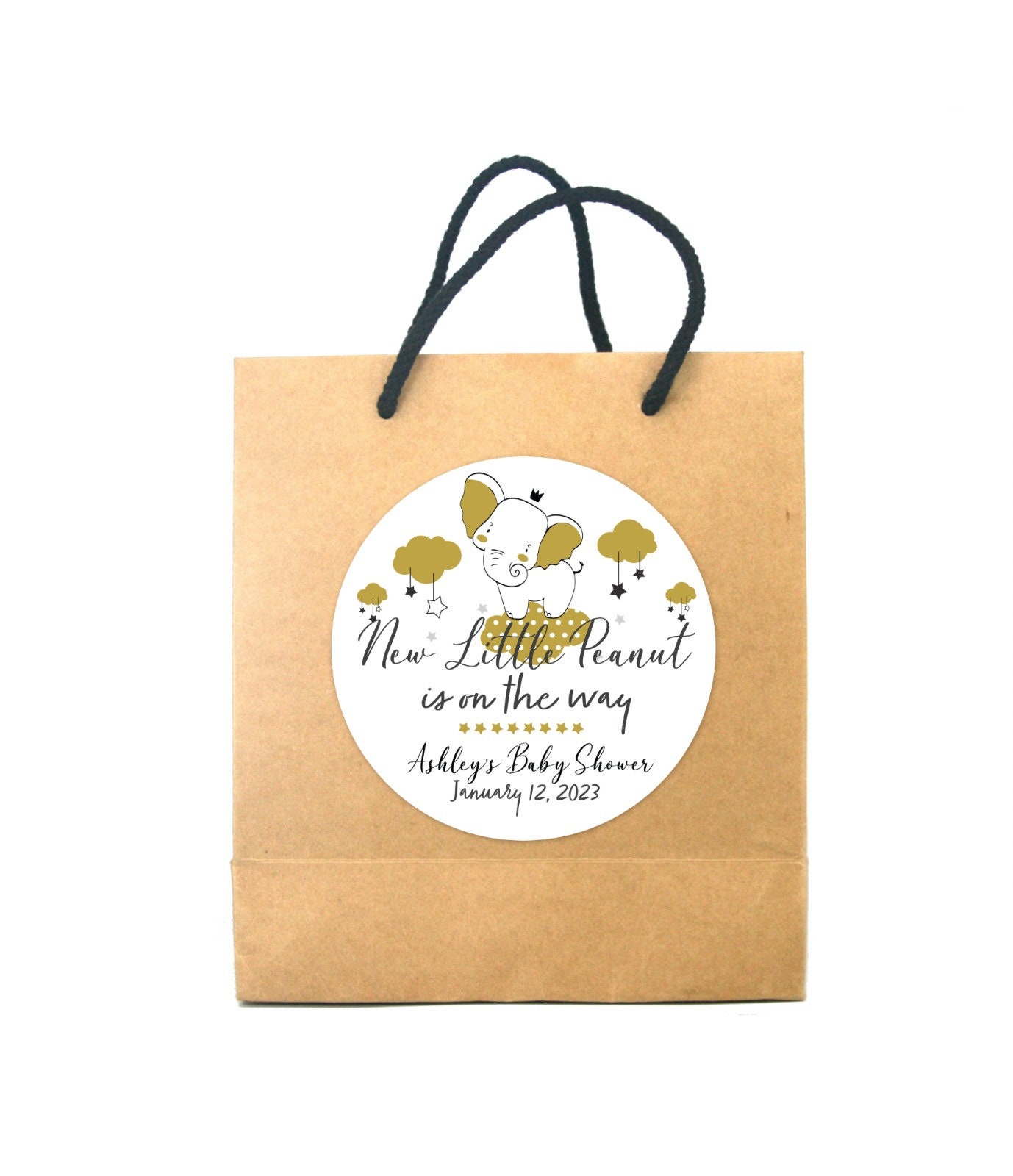 Elephant Labels Baby Shower Favors Elephant Baby Shower - Etsy