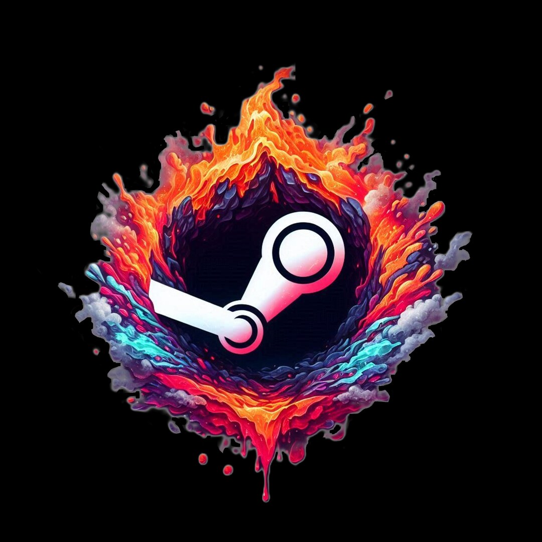 Artistic Artwork Steam PC Logo Splash - Etsy