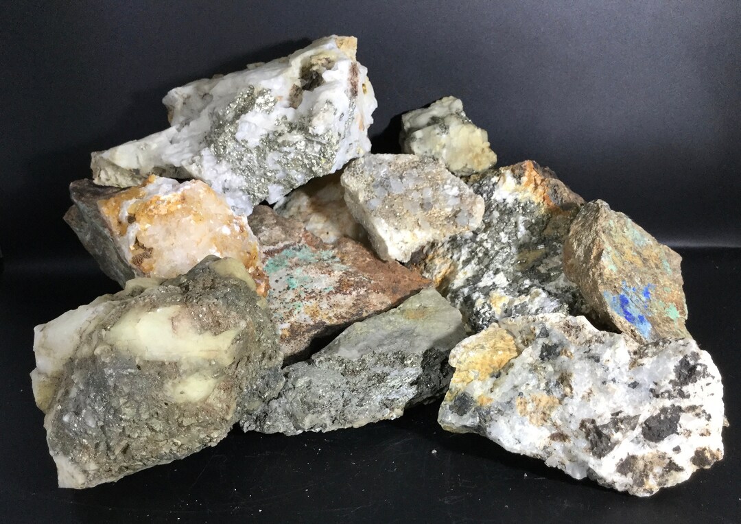 One Pound Mystery Rock Box - High Grade Gold Ore - Silver Ore ...