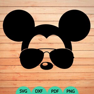 Mickey sunglasses svg Mickey aviator svg Mickey glasses svg | Etsy