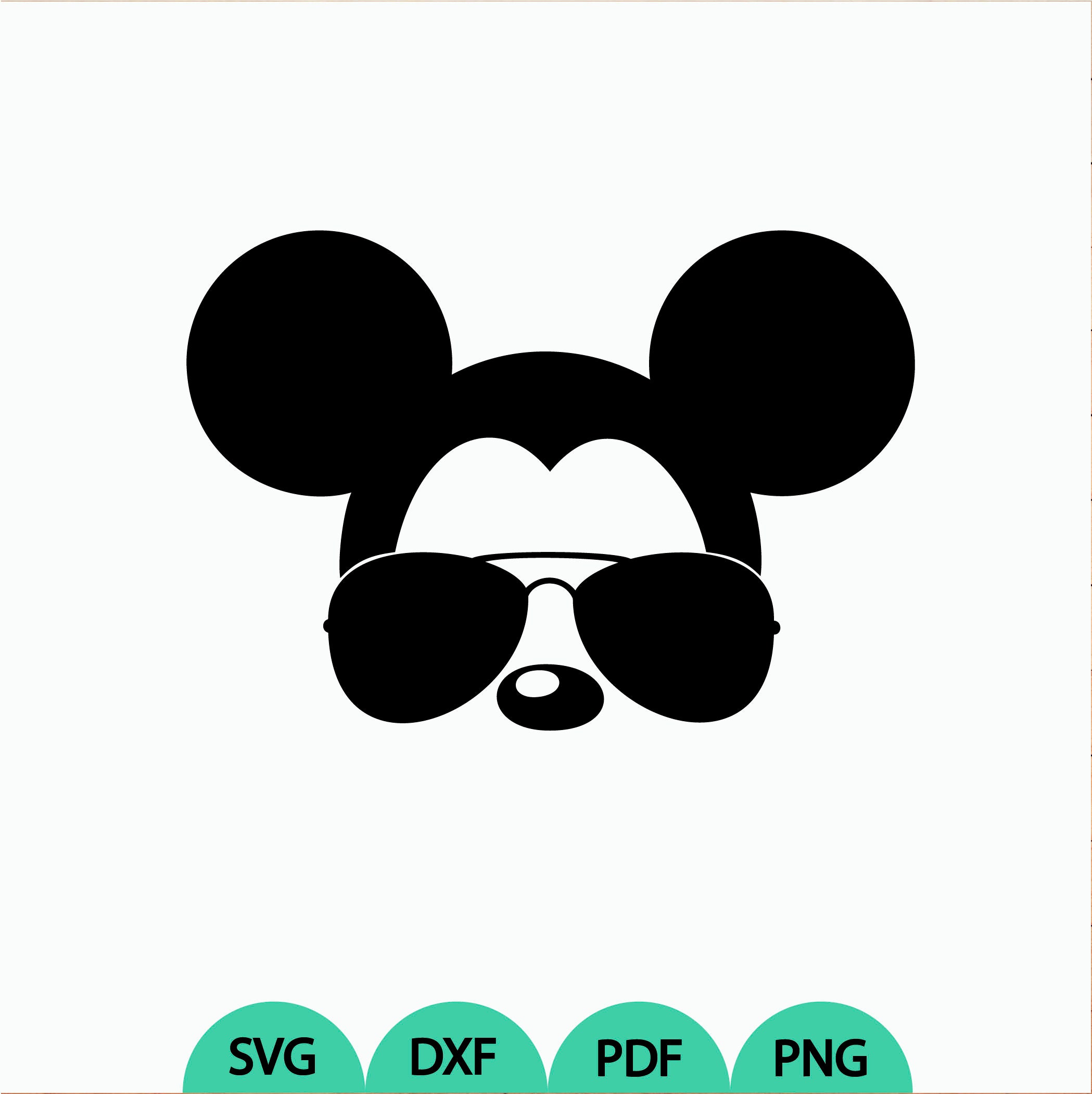 Mickey sunglasses svg Mickey aviator svg Mickey glasses svg | Etsy