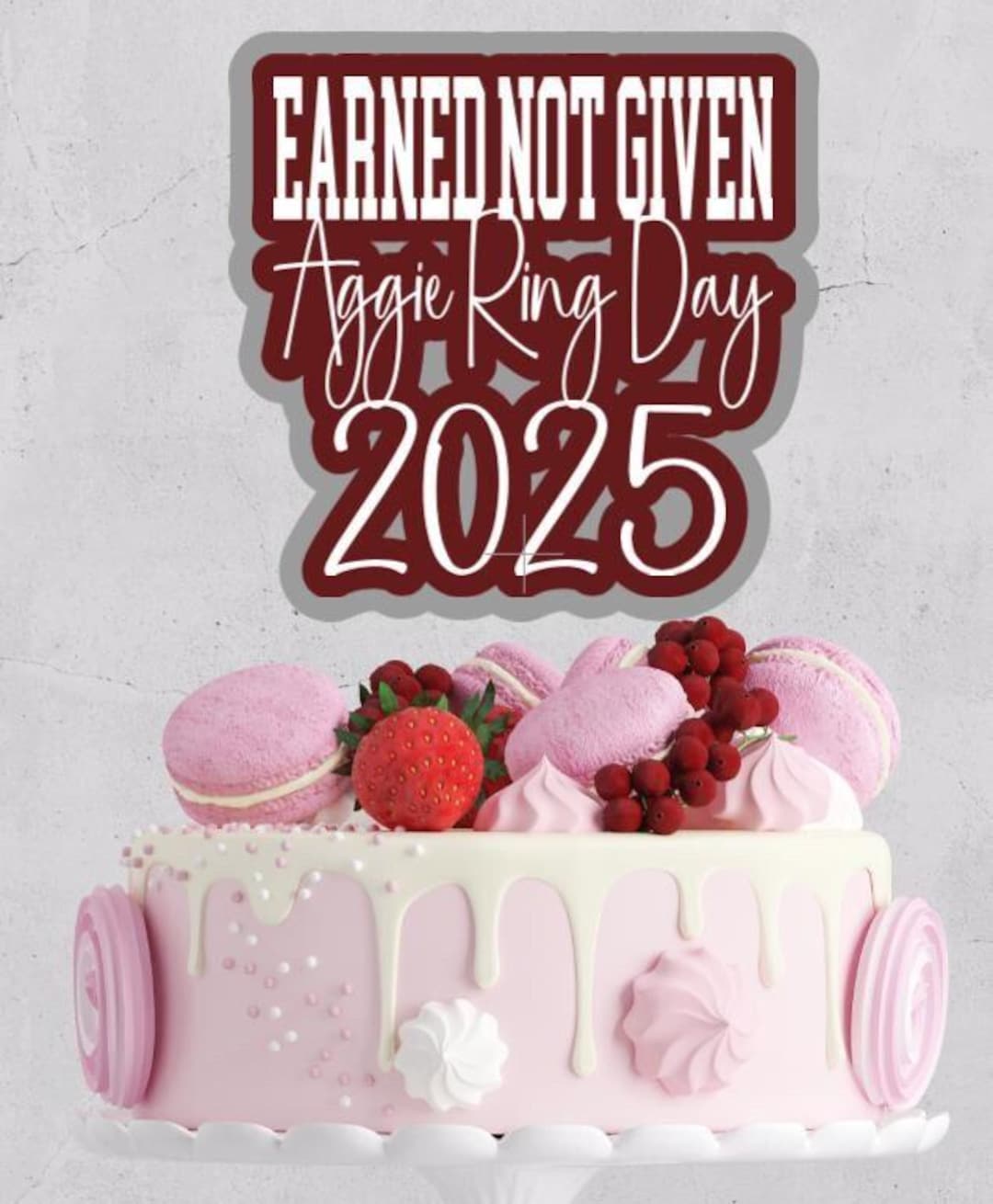 Texas A&M Aggie Ring Day, Ring Day, Aggie Ring Day Cake Topper, Aggie ...