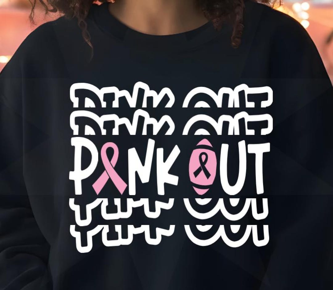 Breast Cancer Football Pink Out Png, Breast Cancer PNG, Pink Ribbon Png ...