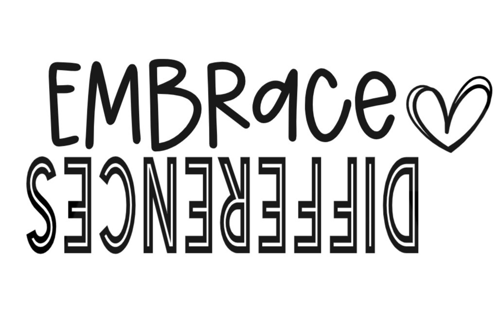 Embrace Differences, Special Education Teacher Svg, Choose to Include ...