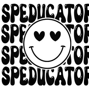 Special Education Teacher Shirt Svg, Retro Smiley Face Svg Png, Special ...