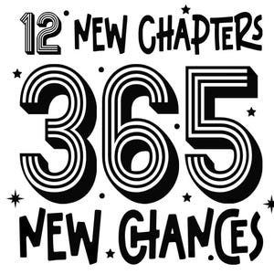 12 New Chapters 365 New Chances Svg, New Year 2025 Svg, Happy New Year ...