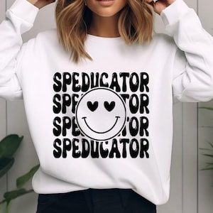 Special Education Teacher Shirt Svg, Retro Smiley Face Svg Png, Special ...