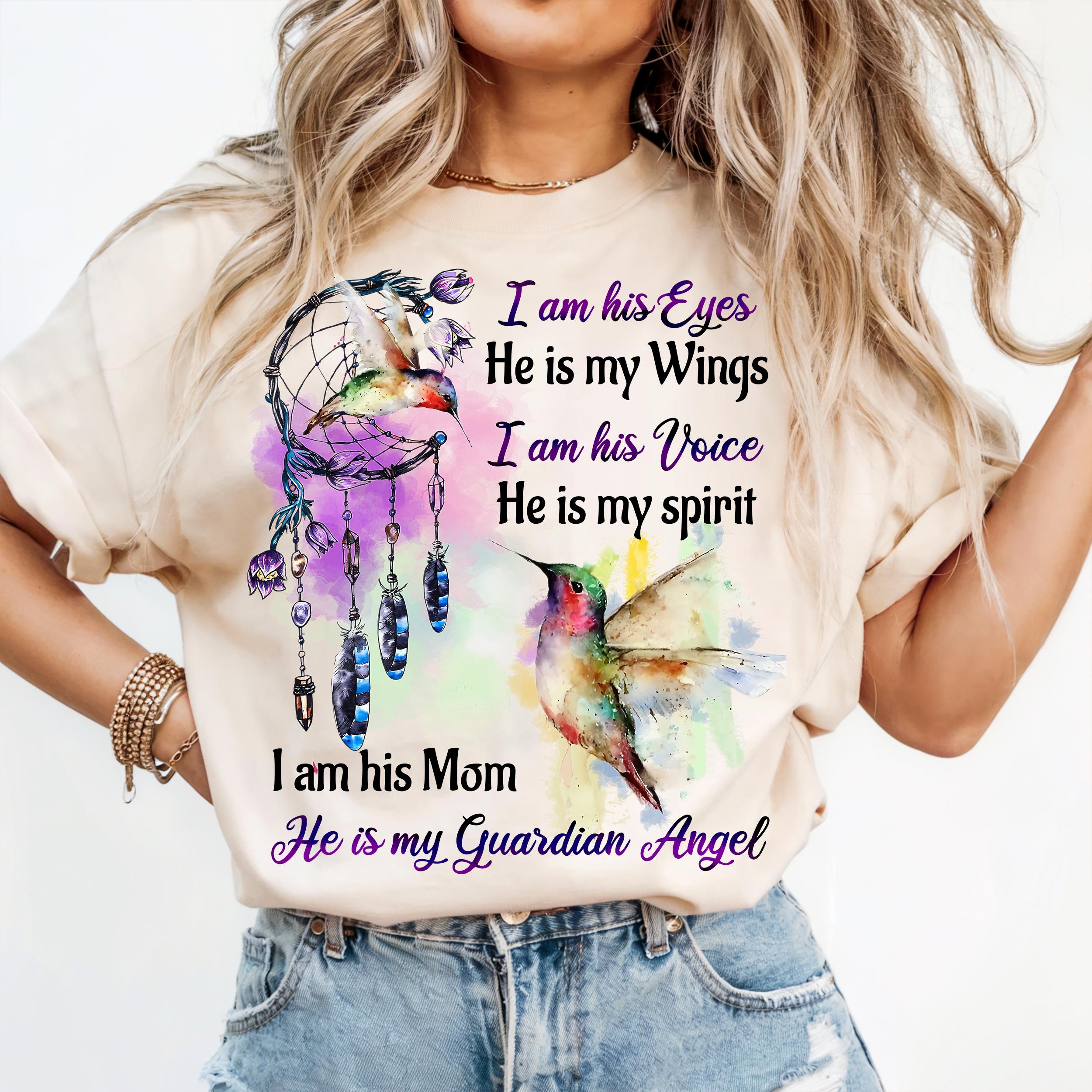 Guardian Angel Mom PNG - Hummingbird Dreamcatcher Digital Download ...